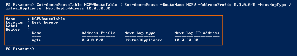 How To Configure Azure Route Tables Udr In Azure Using Powershell And 0884