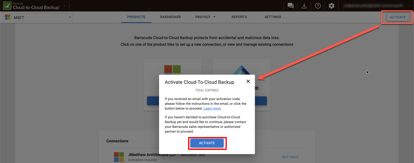How to Activate Cloud-to-Cloud Backup | Barracuda Campus