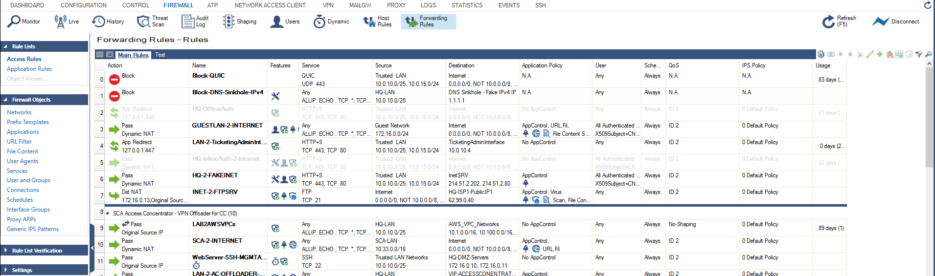 Host And Forwarding Rules Page Barracuda Campus