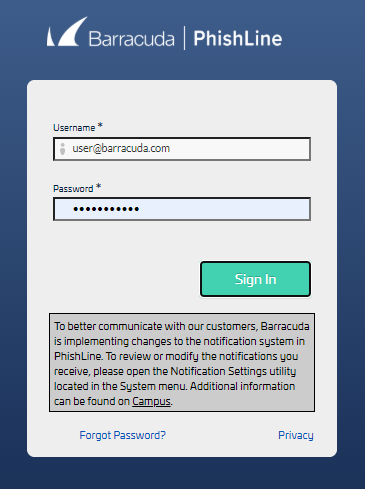 Resetting Your Password | Barracuda Campus